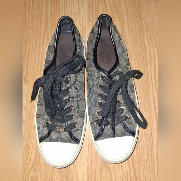 Coach | Shoes | Coach C Logo Sneakers Signature Canvas Shoes | Poshmark